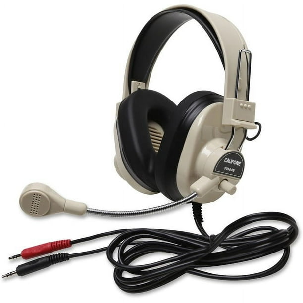 Deluxe Multimedia Stereo Headset with Boom Microphone with Dual 3.5mm ...