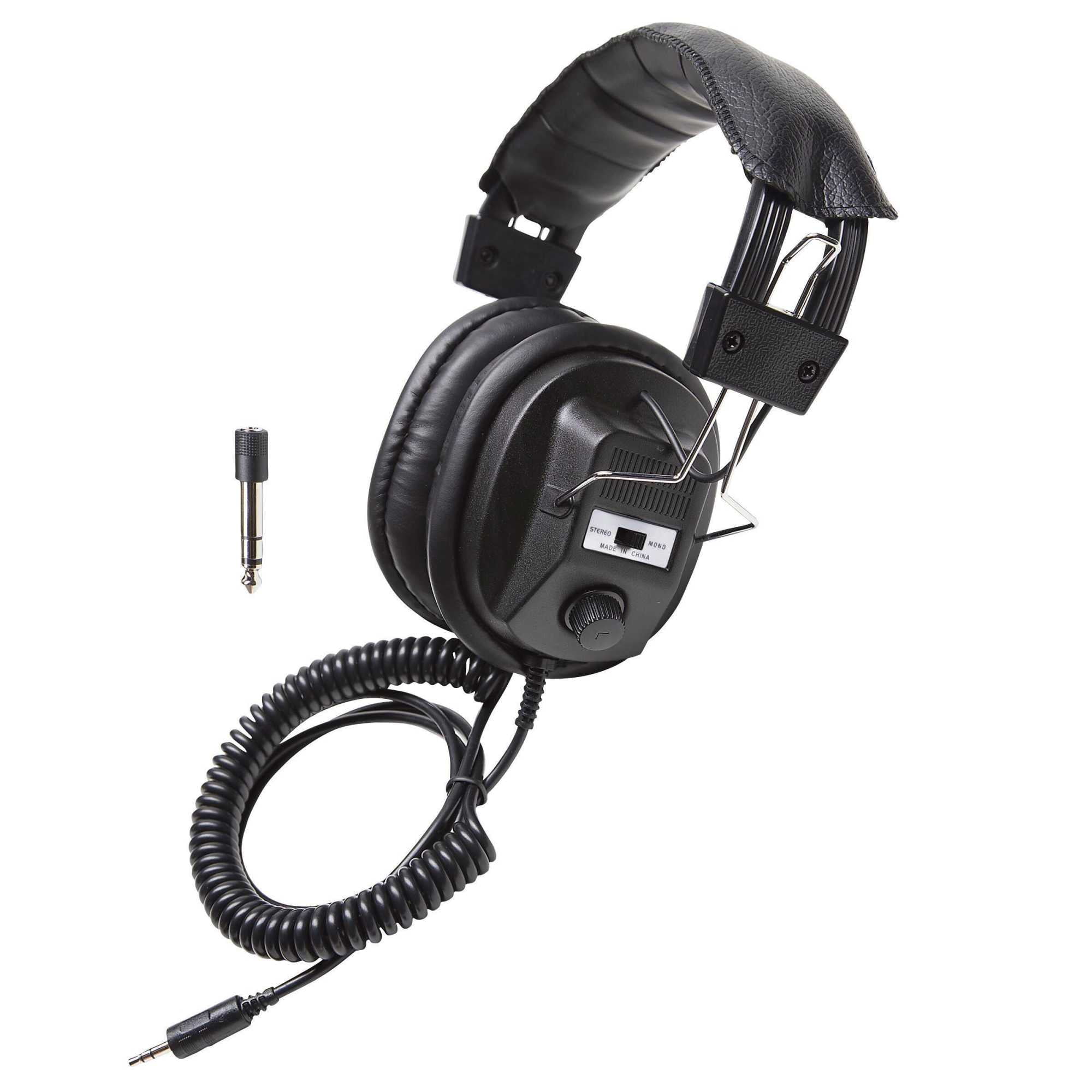 Califone 3068AV Over-Ear Headphones, Switchable Stereo/Mono, Extra Long ...