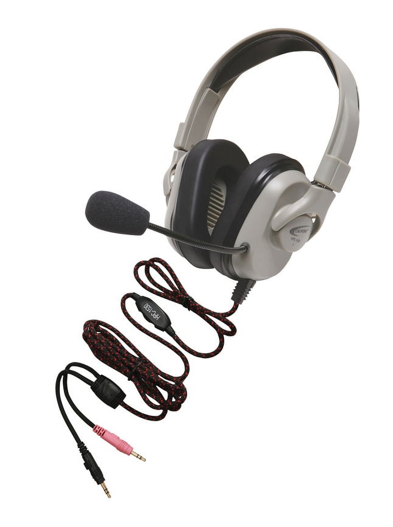 Califone HPK-1530 Titanium Headset with Dual Plugs - Walmart.com