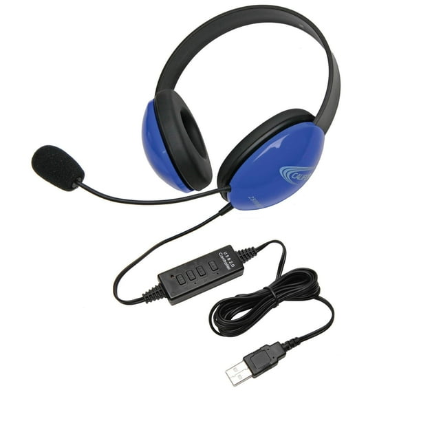 Califone Listening First 2800BL-USB Over-Ear Stereo Headset with ...