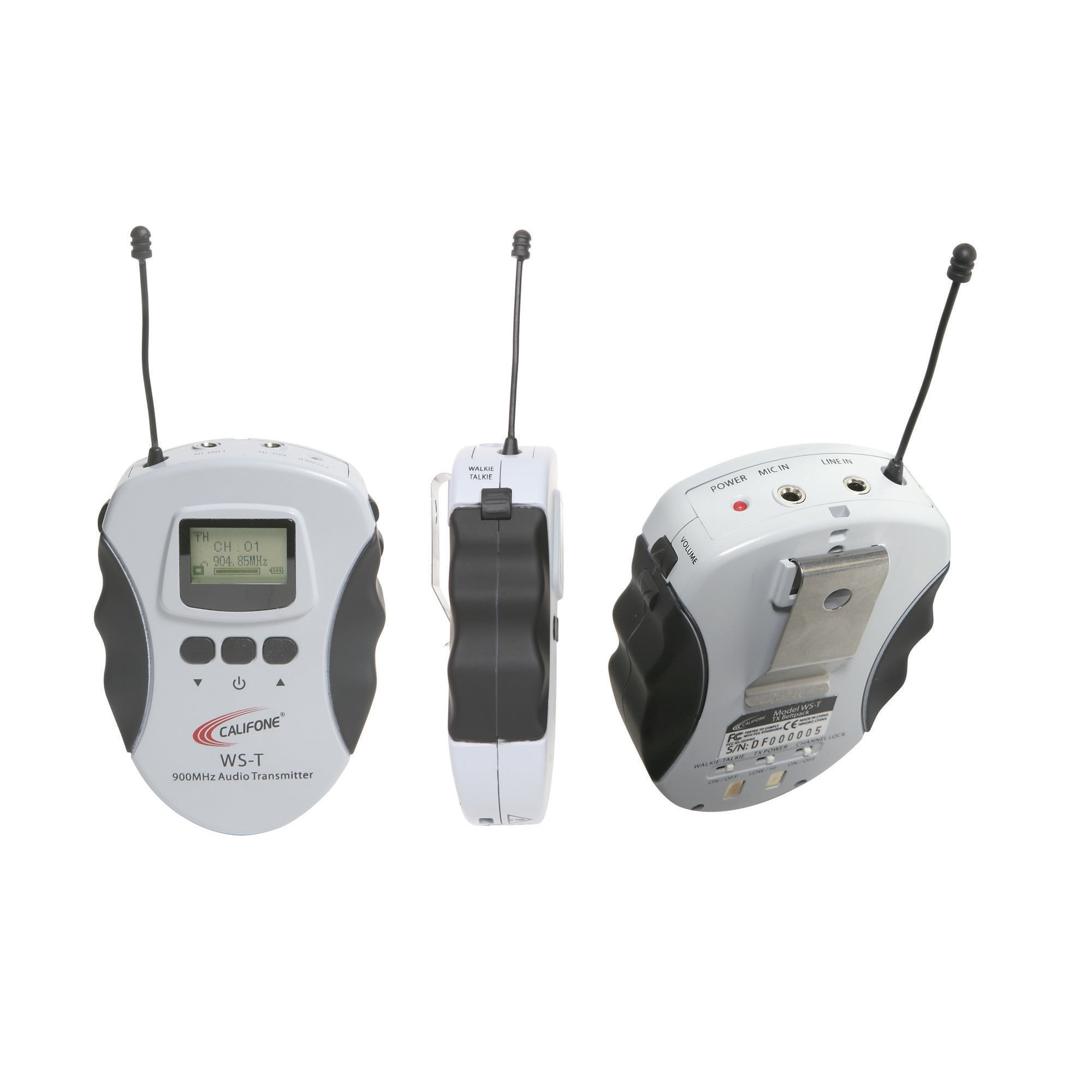 Califone WS-T Lightweight 16-Channel Wireless Audio System Transmitter ...