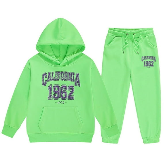 California 1962 Graphic Pullover Hoodie and Sweatpants Set for Boys and ...