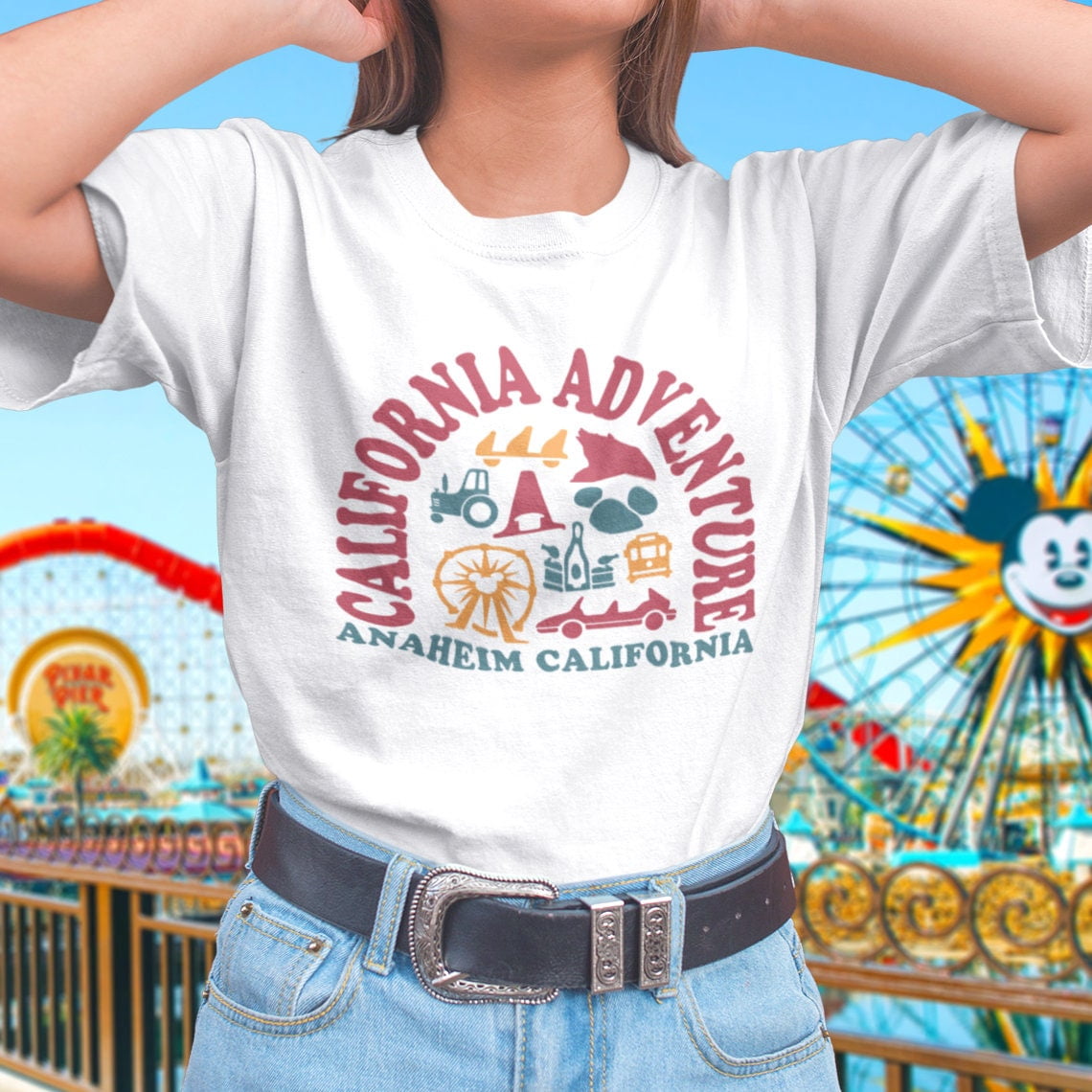 California Adventure Park Icons T-Shirt - Walmart.com
