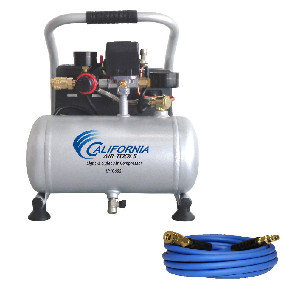 California Air Tools 1P1060SH 1 Gallon 0.6 HP Light and Quiet Steel ...