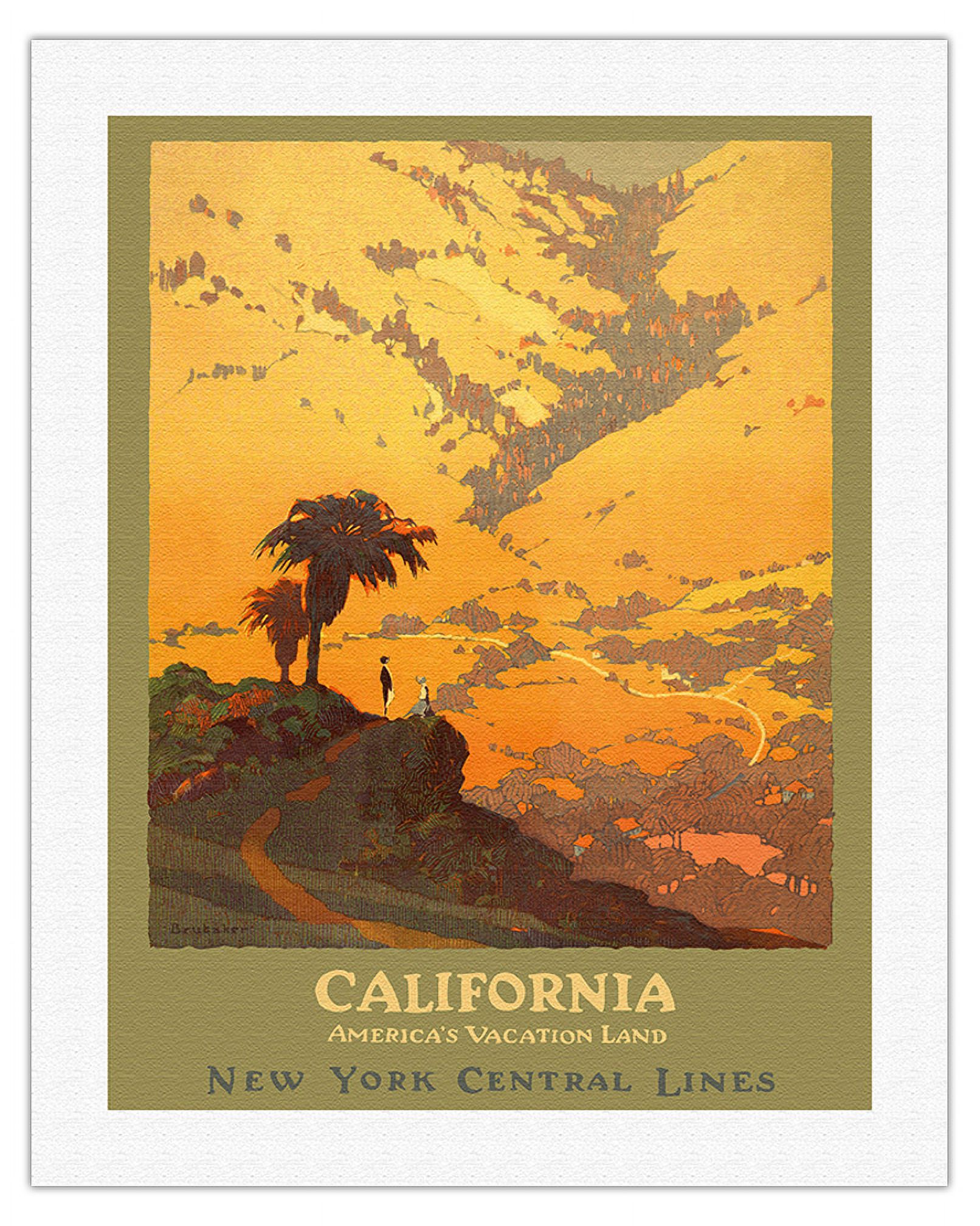 California - America's Vacation Land - New York Central Lines - Vintage ...