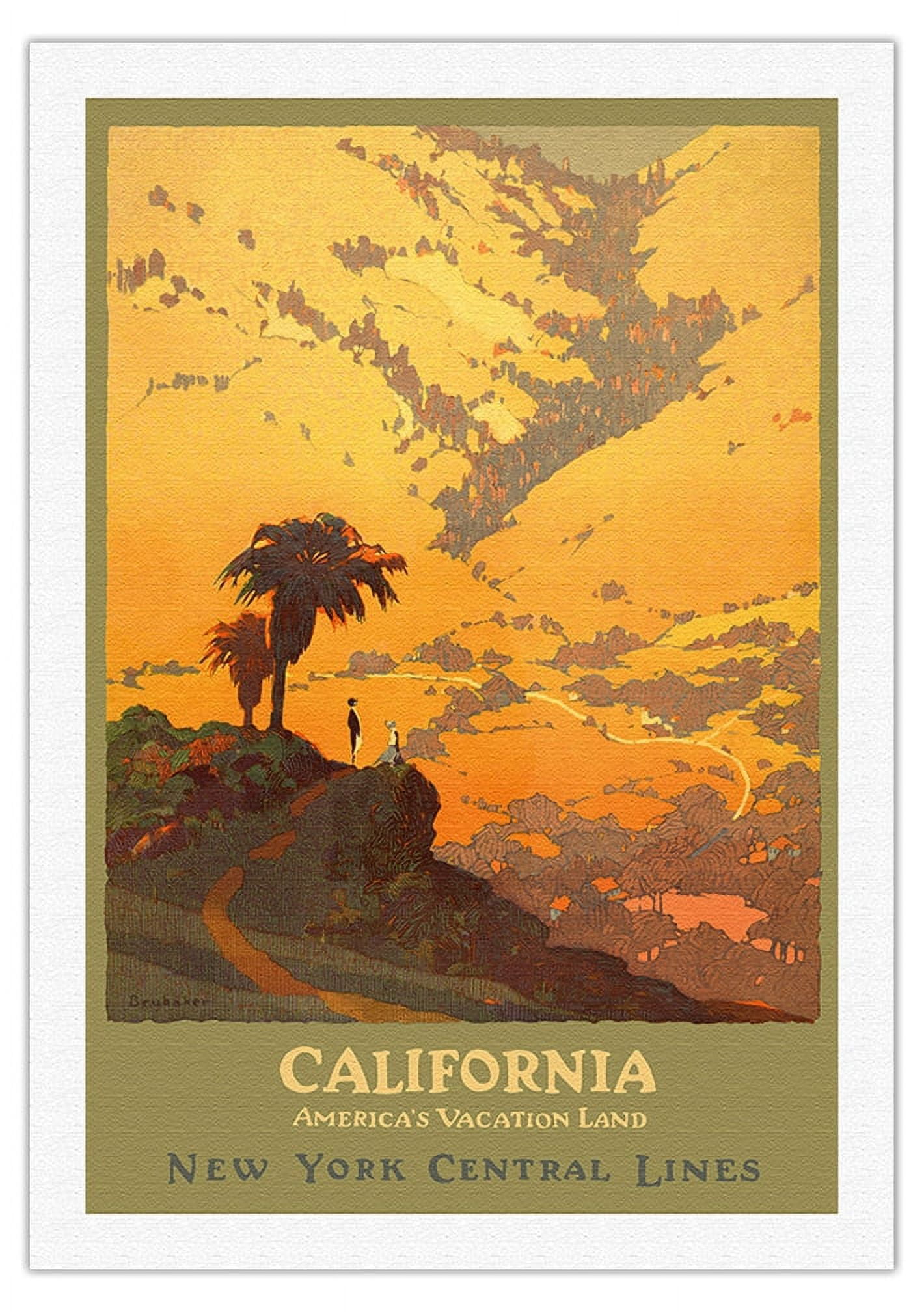 California - America's Vacation Land - New York Central Lines - Vintage ...