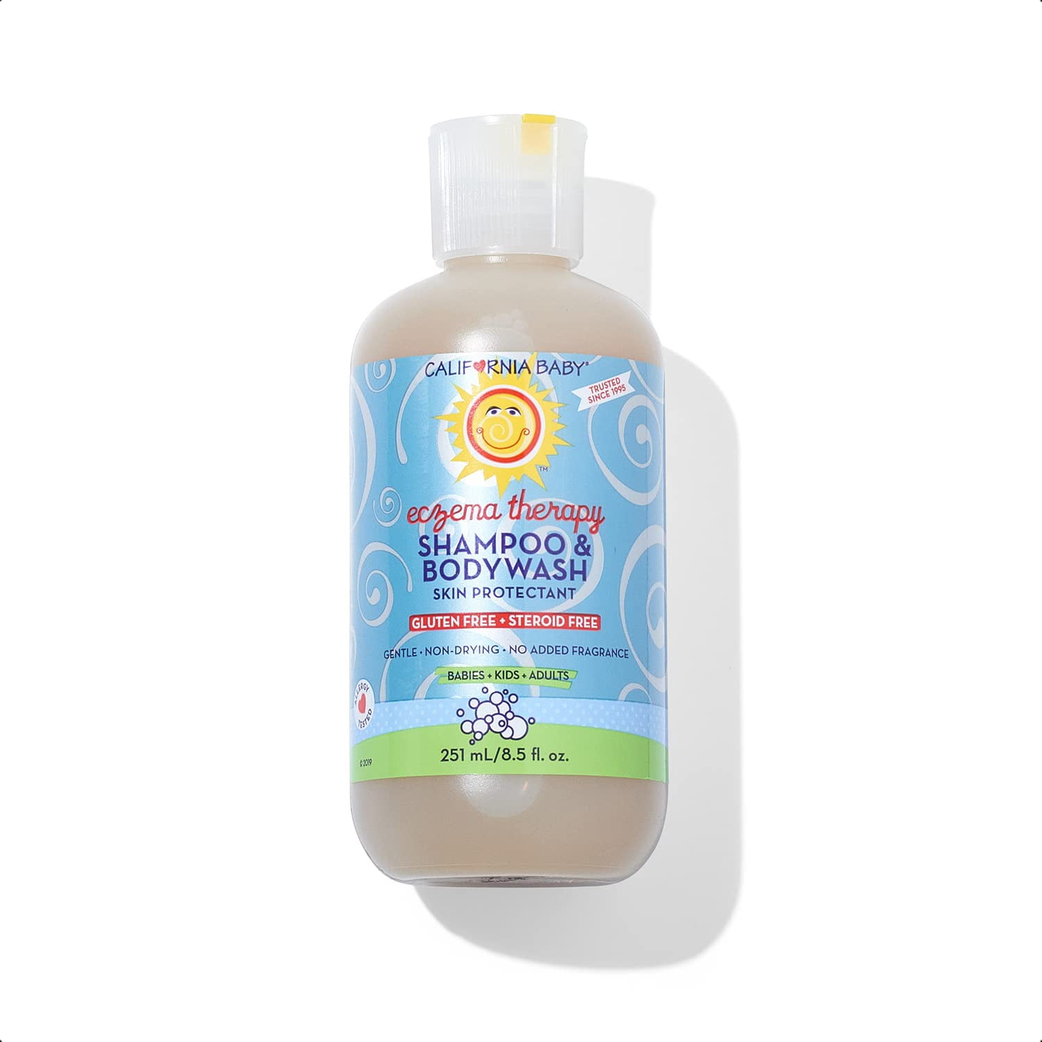 California Baby Eczema Unscented Shampoo & Body Wash | Soothes ...