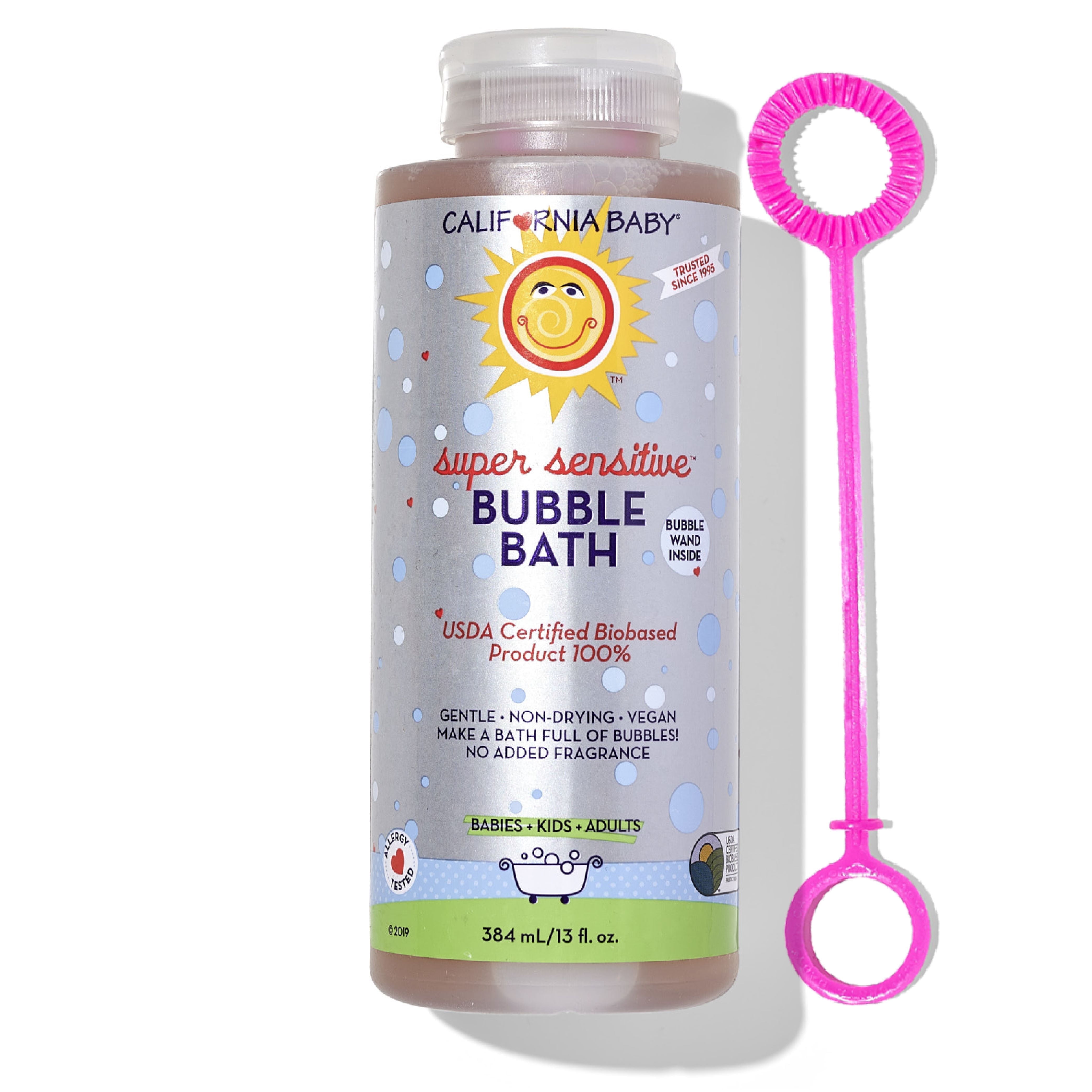 California Baby Super Sensitive Bubble Bath | 100% Plant-Based Kids ...