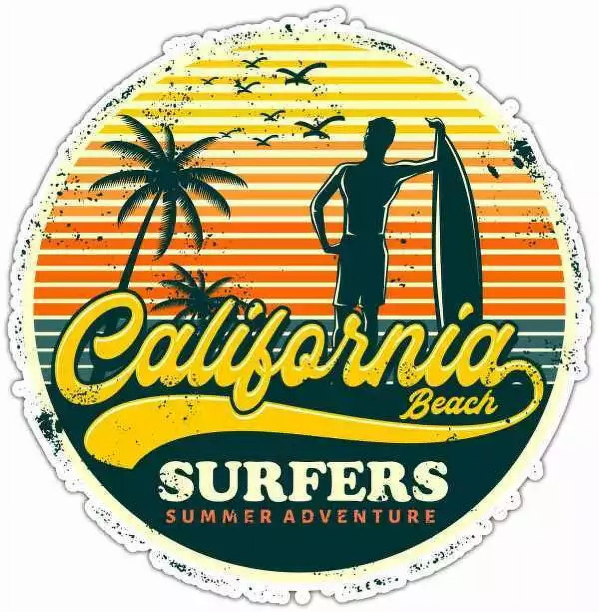 California Beach Surfers Adventure Surfing Car Stickerphone Decal Water ...