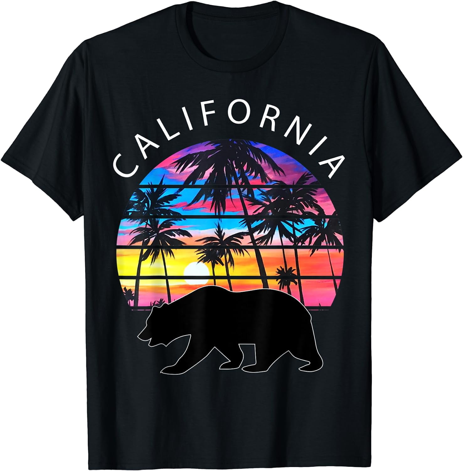 California Bear And Map funny California T-Shirt - Walmart.com