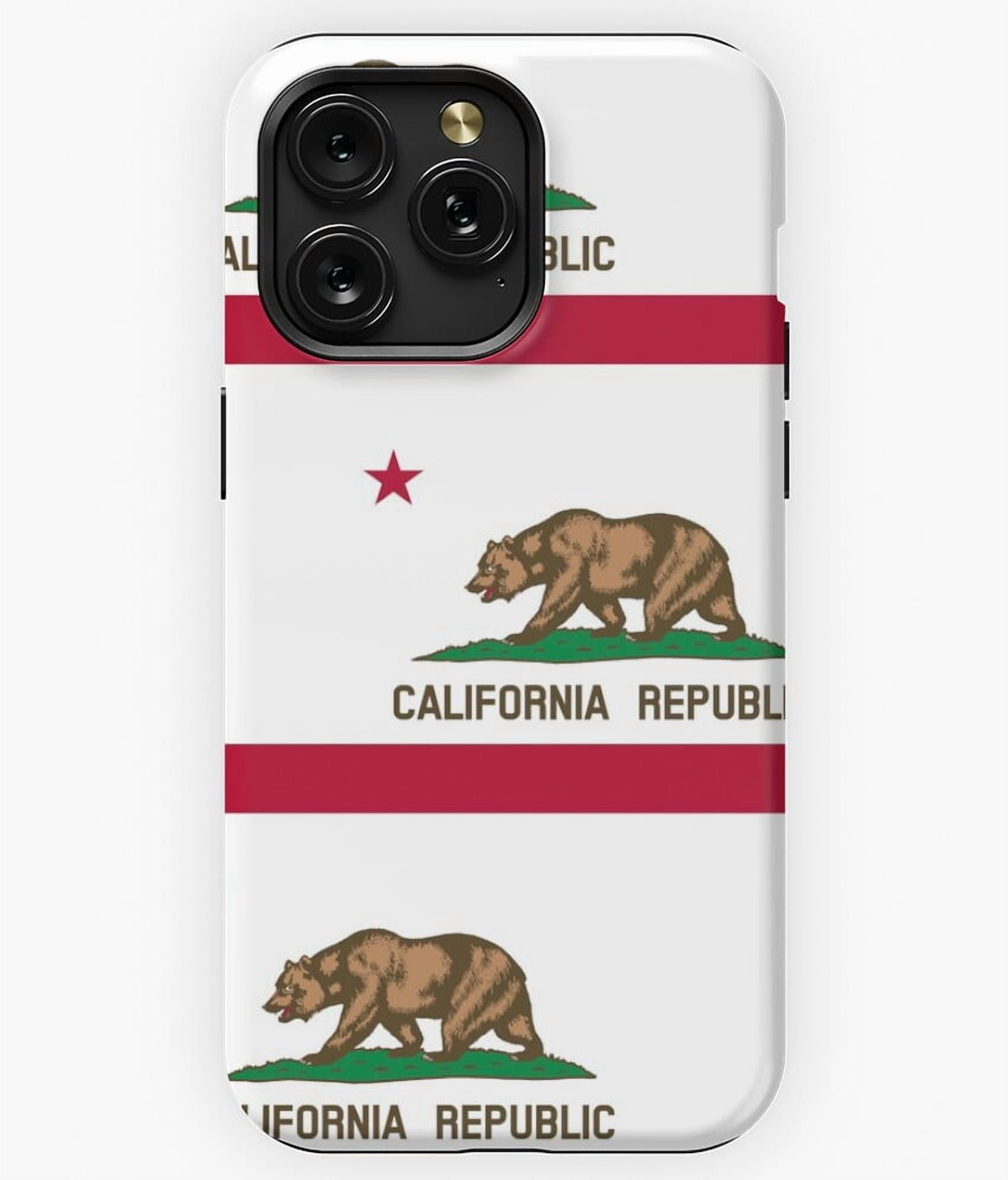 California Bear Republic State Flag Graphic Design A807 Phone Case for ...