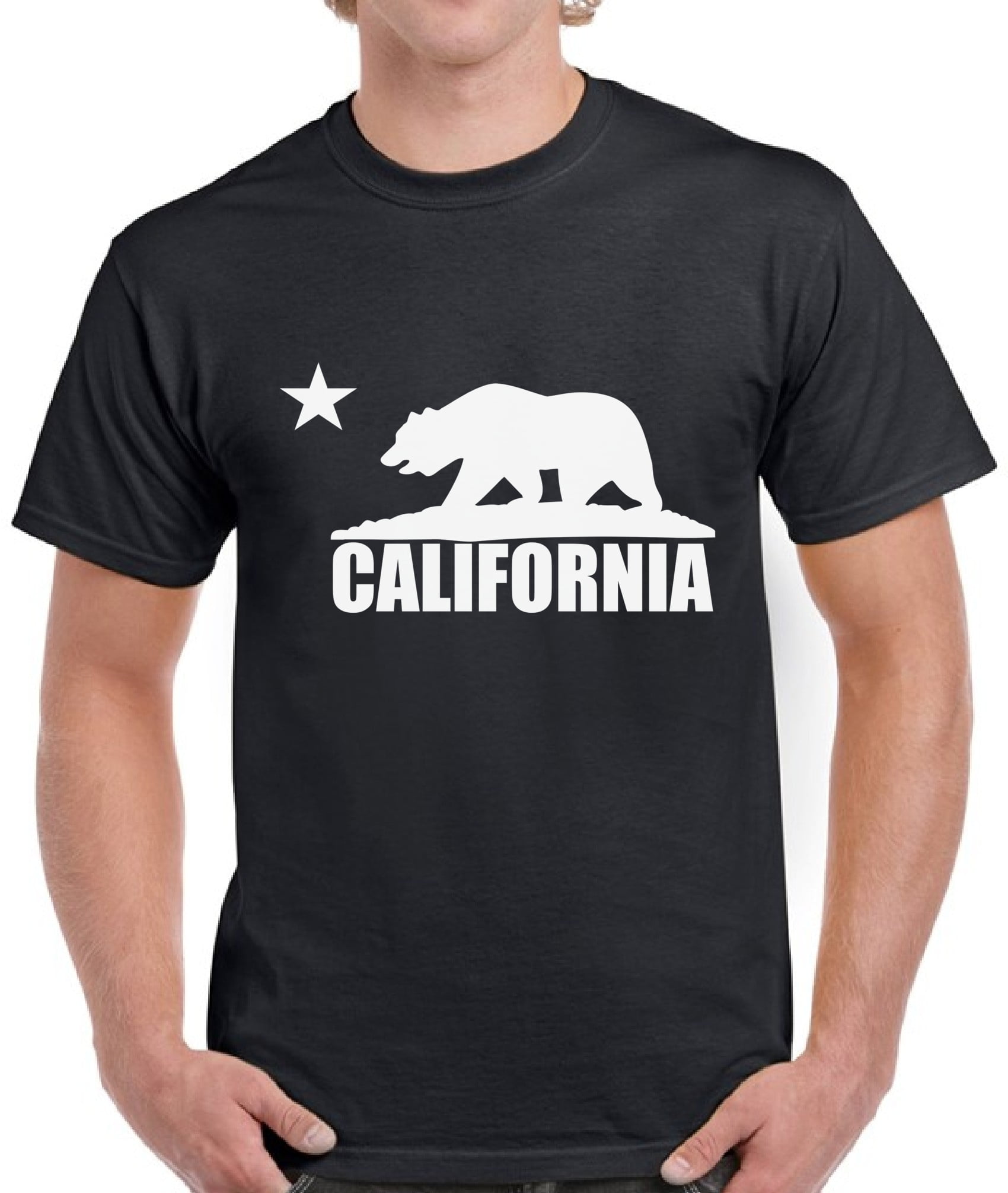 California Bear White T-Shirt for Men - S M L XL 2XL 3XL 4XL 5XL USA ...