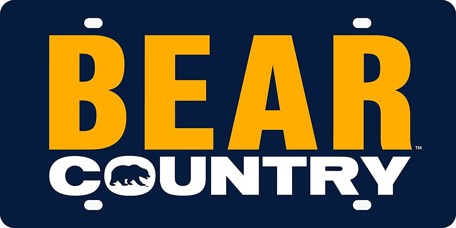 California Berkley Bears Premium Laser Cut Tag Acrylic Inlaid License ...
