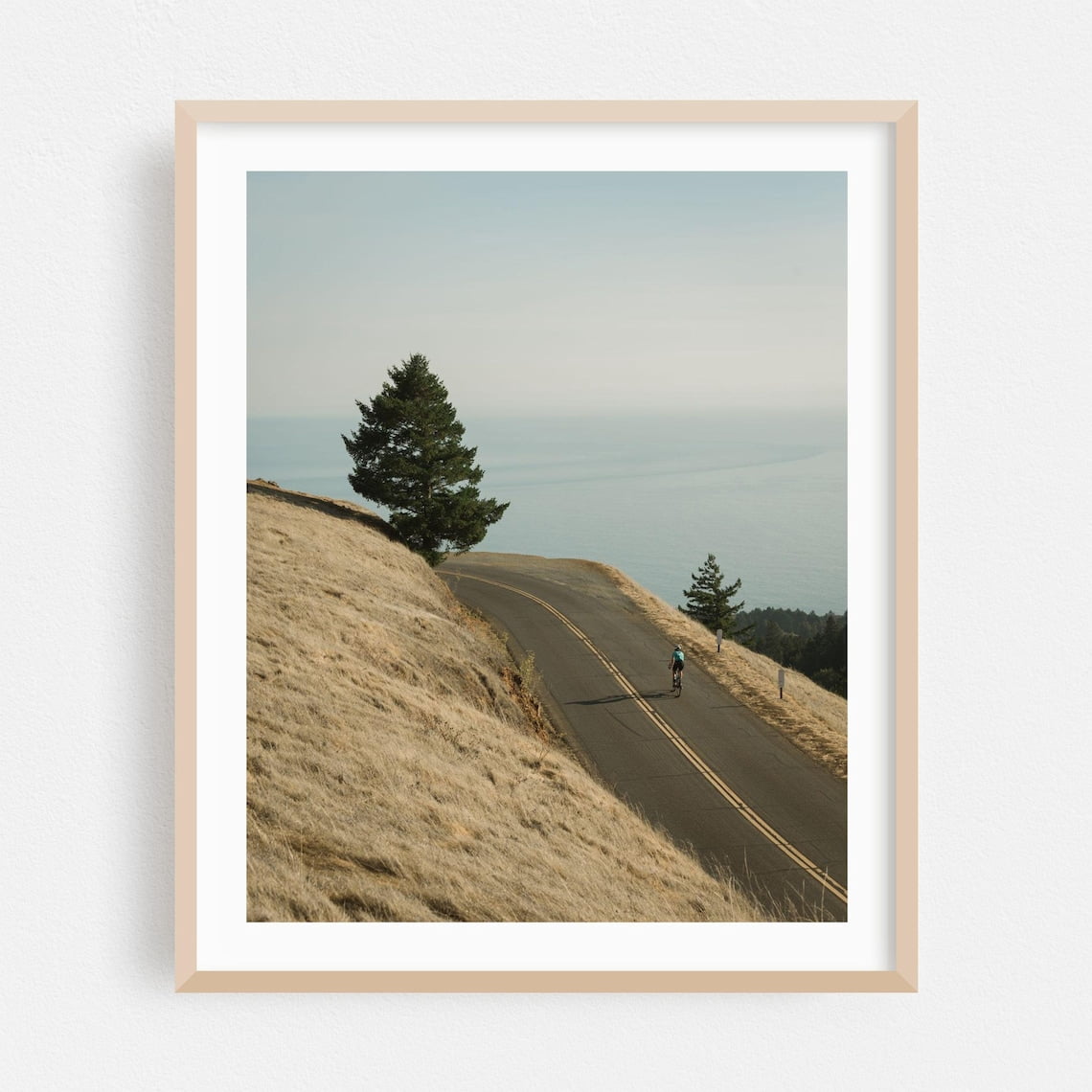 California Bicycle Landscape Coastal Nature Scenic Fine Minimalist ...
