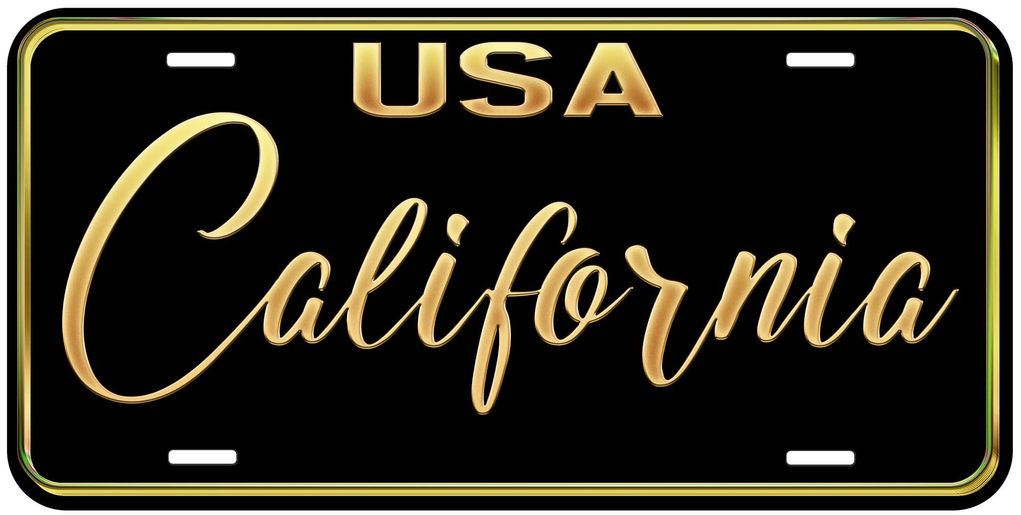 Black Ca License Plates