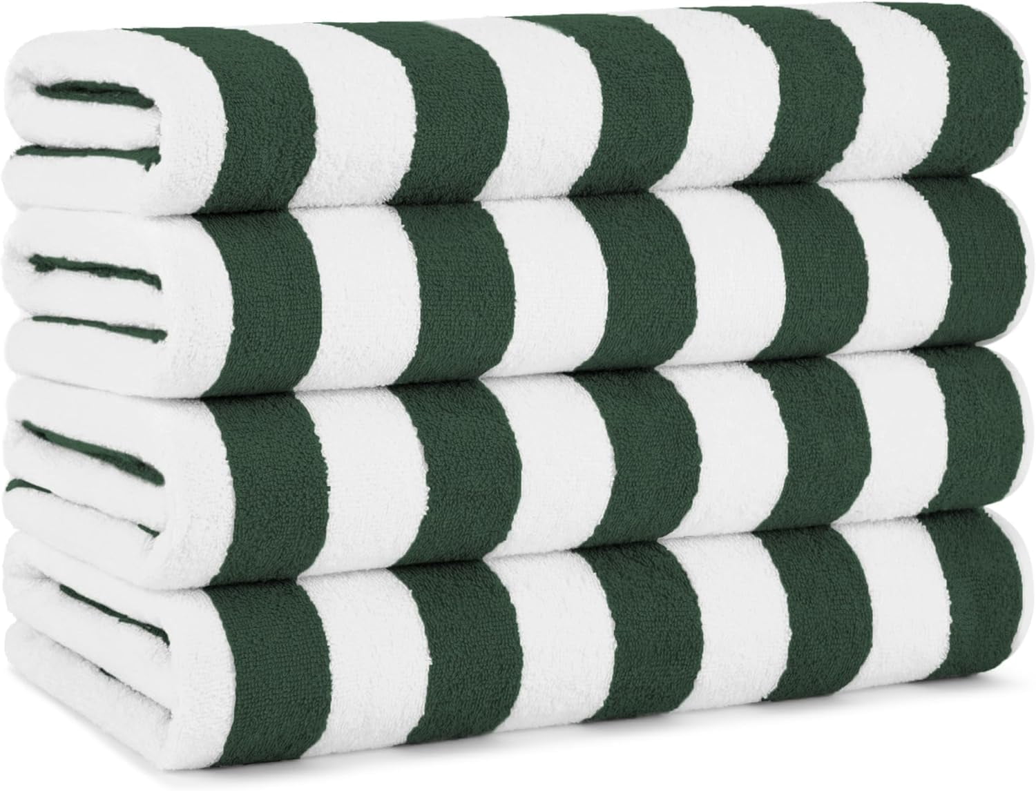 California Cabana Stripe Beach Towel - Pack of 4 - Large Soft Quick Dry ...