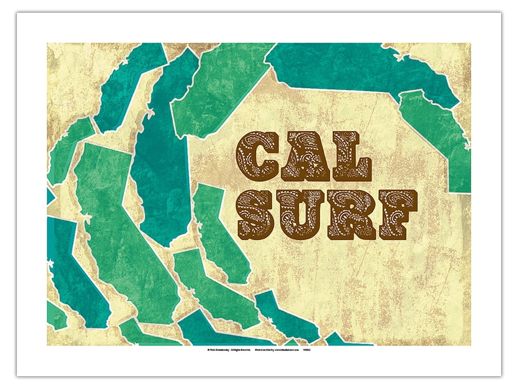 California (Cal) Surf - Original Surf Art by Wade Koniakowsky - Fine ...