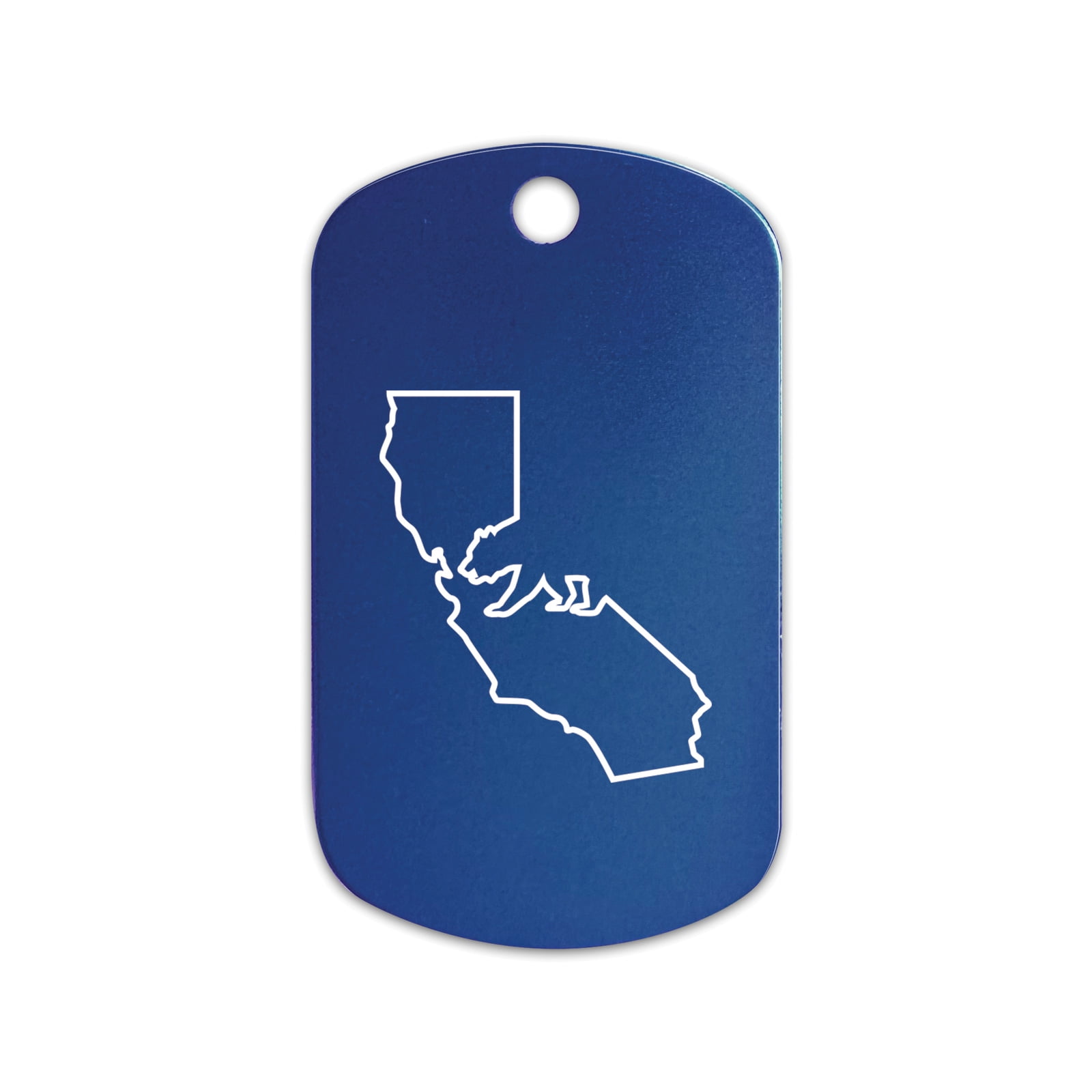 California Cali Bear GI Dog Tag Aluminum Keychain jdm euro - Blue ...