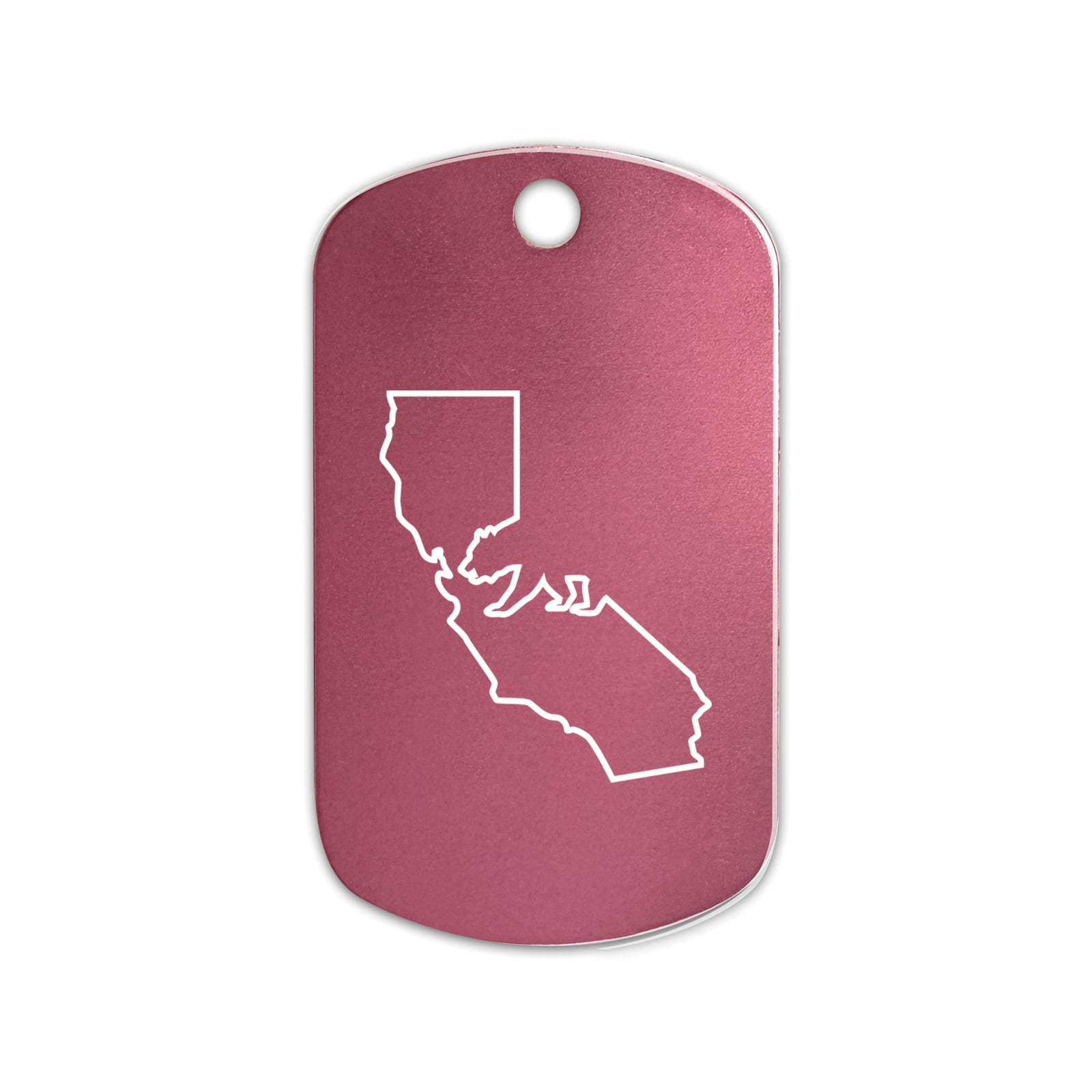 California Cali Bear GI Dog Tag Aluminum Keychain jdm euro - Pink ...