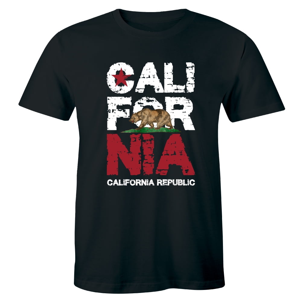 California California republic state Bear flag California Men Cali T ...