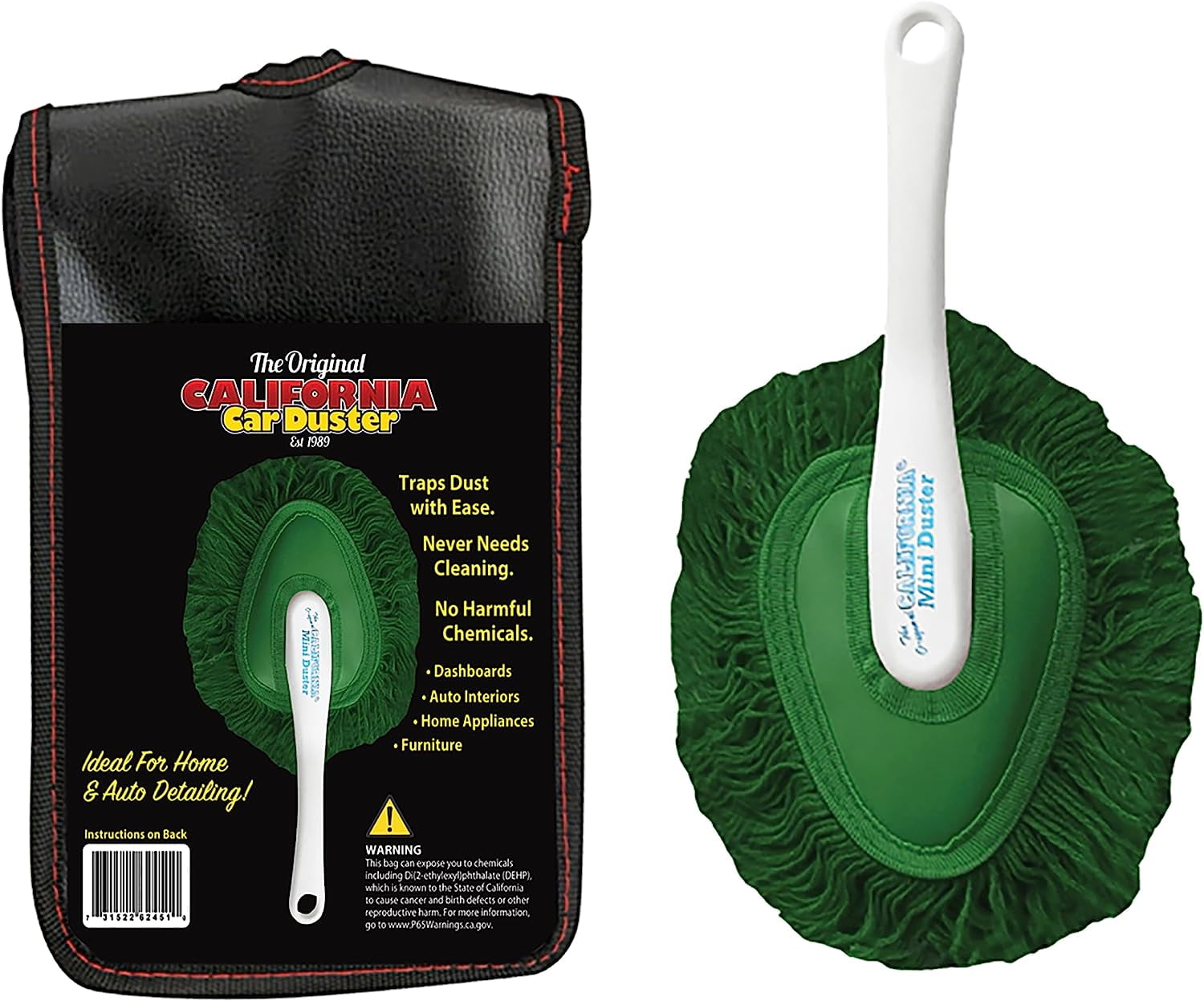 California Car Duster Dash Duster Green 62461 with Storage Bag ...