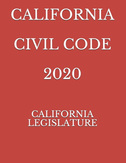California Civil Code 2020 (Paperback) - Walmart.com