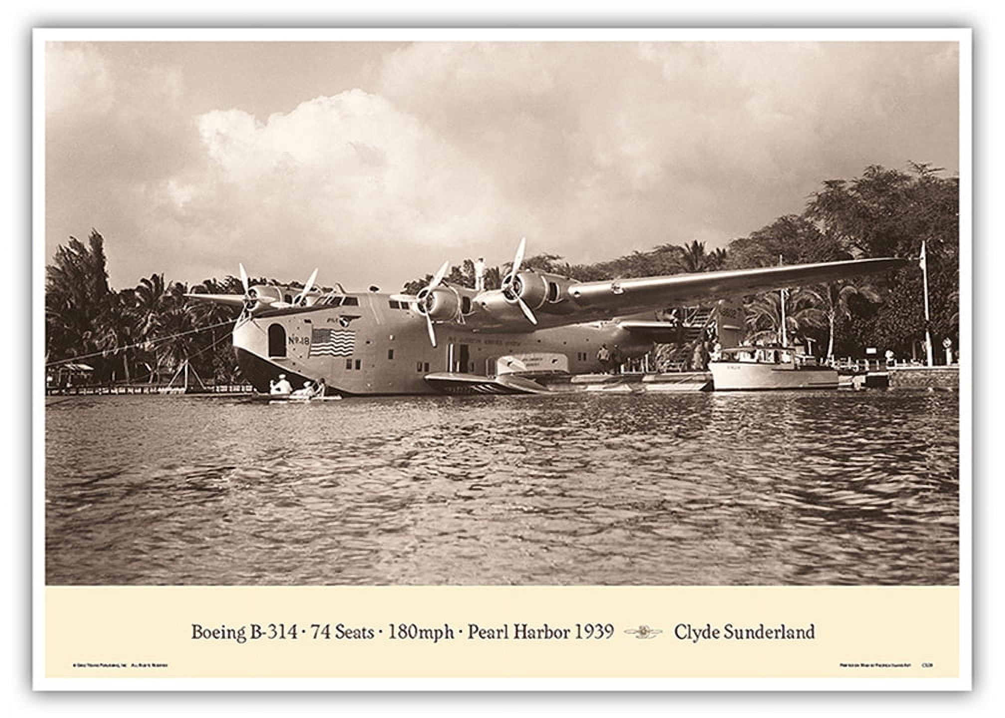 The California Clipper (Boeing B-314) - 74 Seats - Pearl Harbor 1939 ...