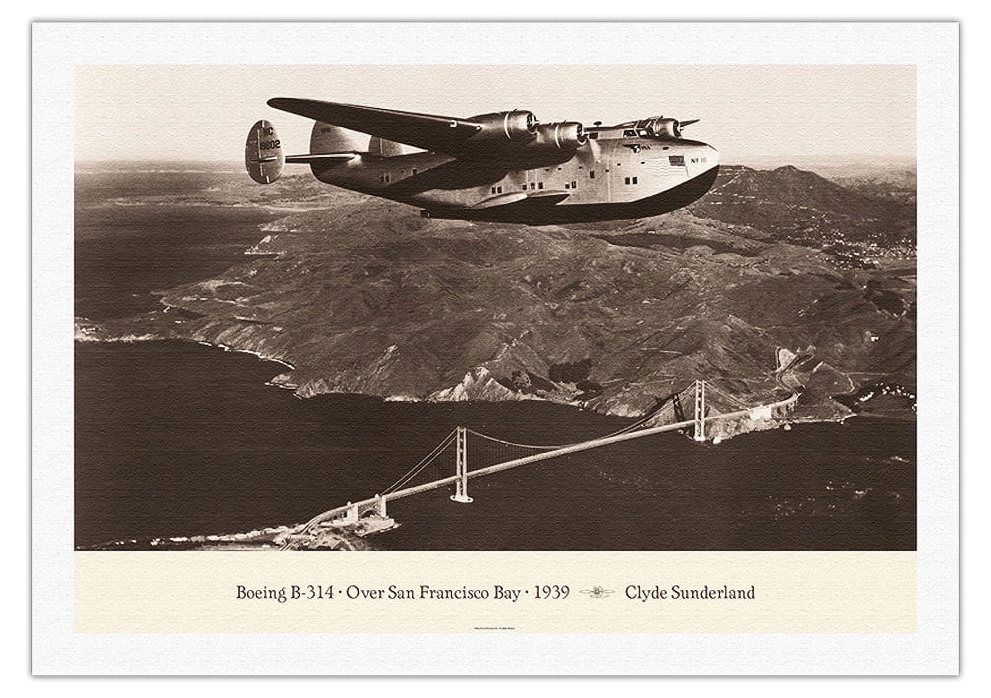 The California Clipper (Boeing B-314) - Over San Francisco Bay 1939 ...