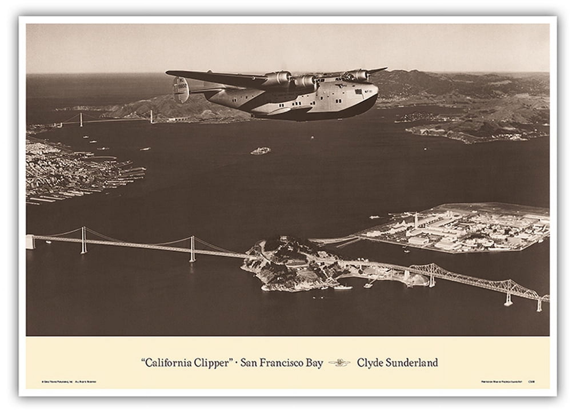 The California Clipper (Boeing B-314) - Over San Francisco Bay 1939 ...