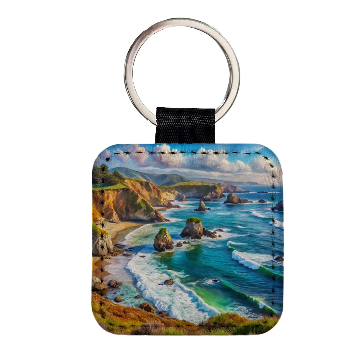 California Coastal National Monument California Watercolor Style Faux ...