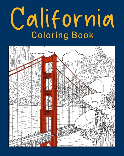 California Coloring Book: California City & Landmark Coloring Books for ...