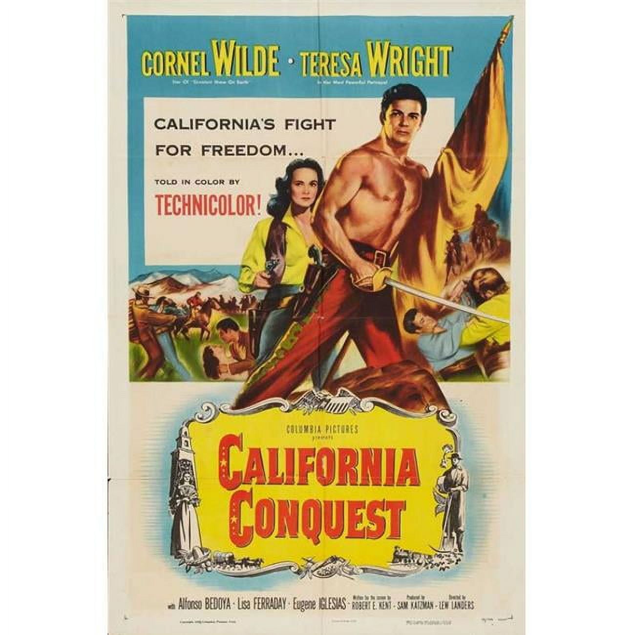 California Conquest Movie Poster - 27 x 40 in. - Walmart.com