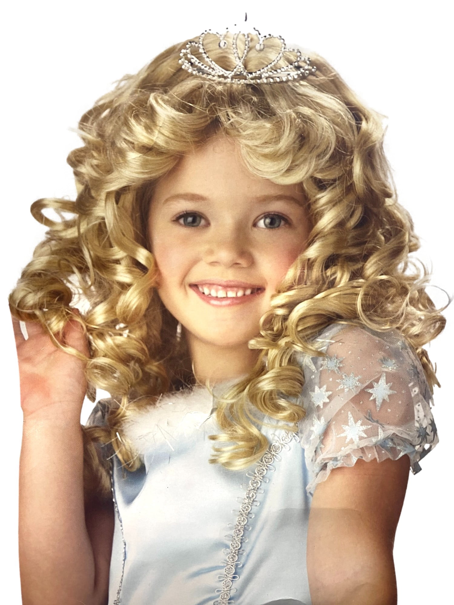 California Costume Sparkle Princess Curly Blonde Wig - Walmart.com