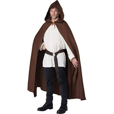 Halloween Burlap Cloak with Hood Adult Costume - Walmart.com