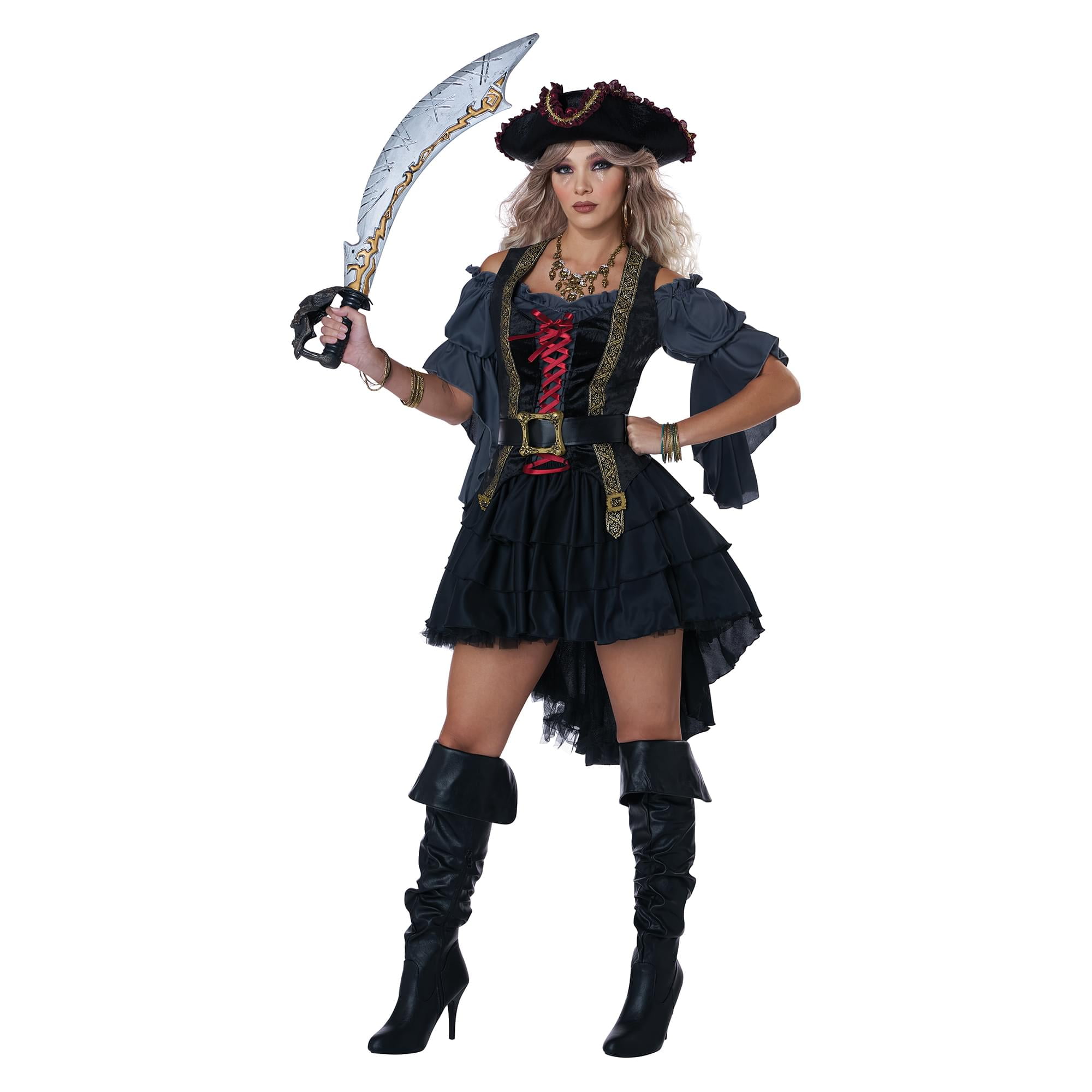 California Costumes Beauty Of The Dark Seas Pirate Adult Costume | XL ...