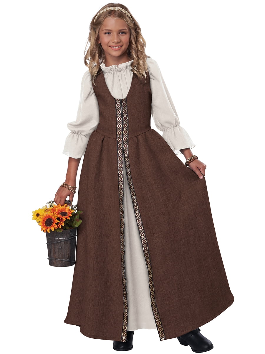 High Fantasy Realm Medieval Renaissance Faire Maiden Girl's Costume X ...
