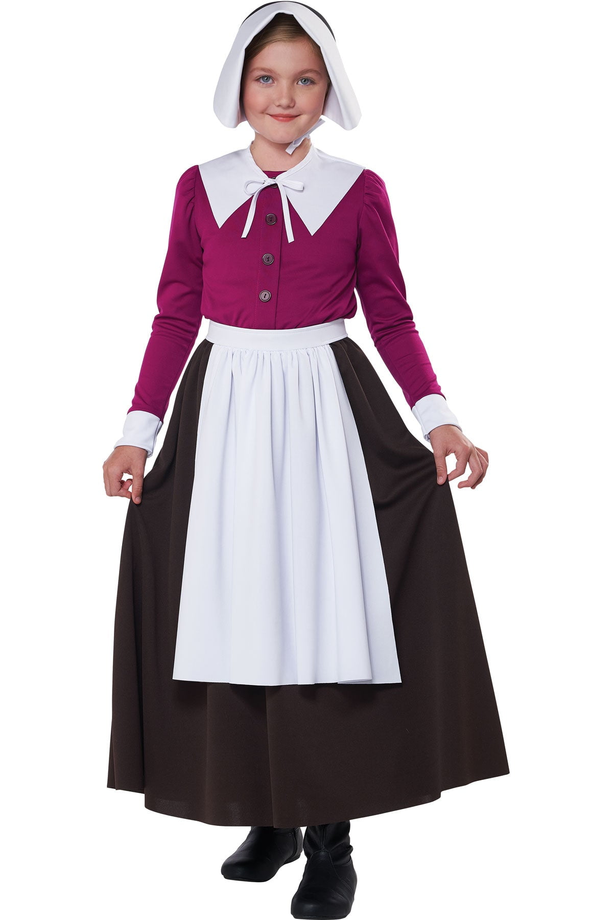 California Costumes Mayflower Pilgrim Girl Child Costume | Large Female ...