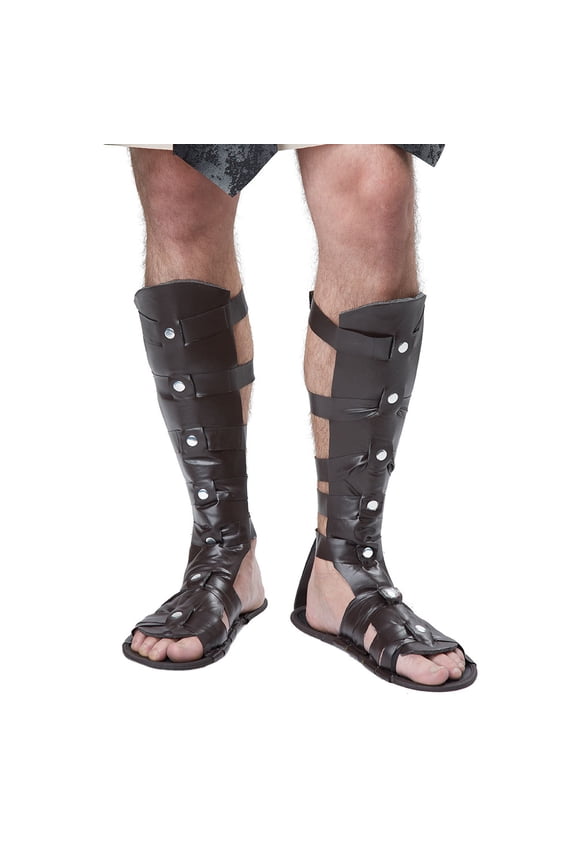 Men's Gladiator Sandals in Stylish Leather and Straps for Summer Wear