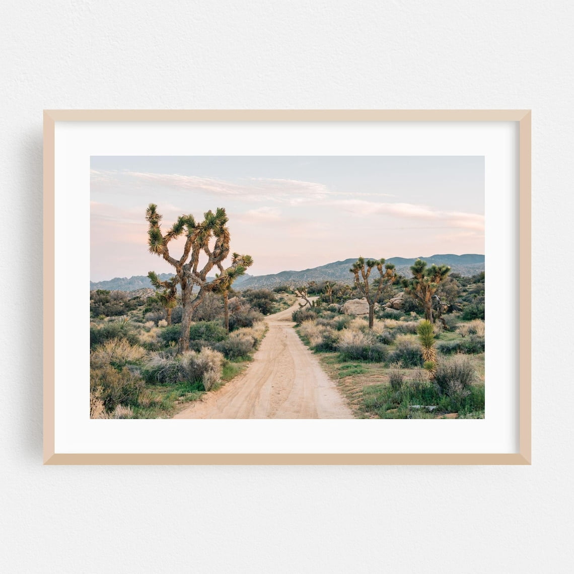 California Desert Cactus Landscape Travel Poster Unframed Paper Print ...