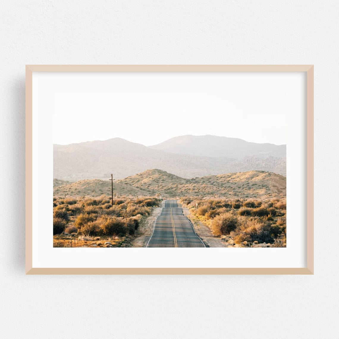 California Desert Landscape Rural Nature Scenic Fine Minimalist Travel ...