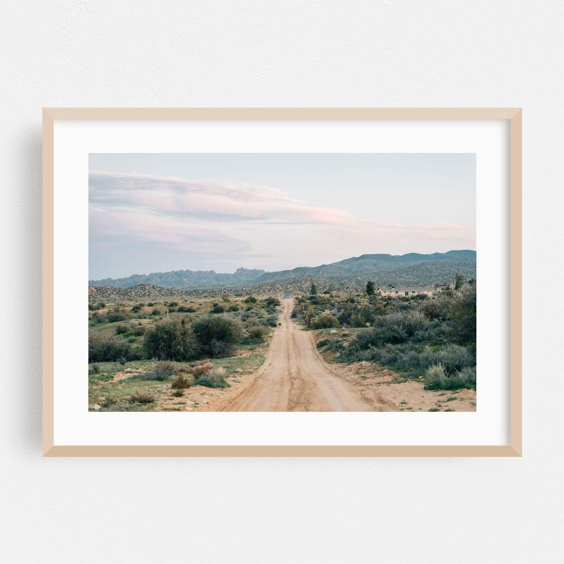 California Desert Landscape Rural Nature Scenic Mountain Travel Poster ...