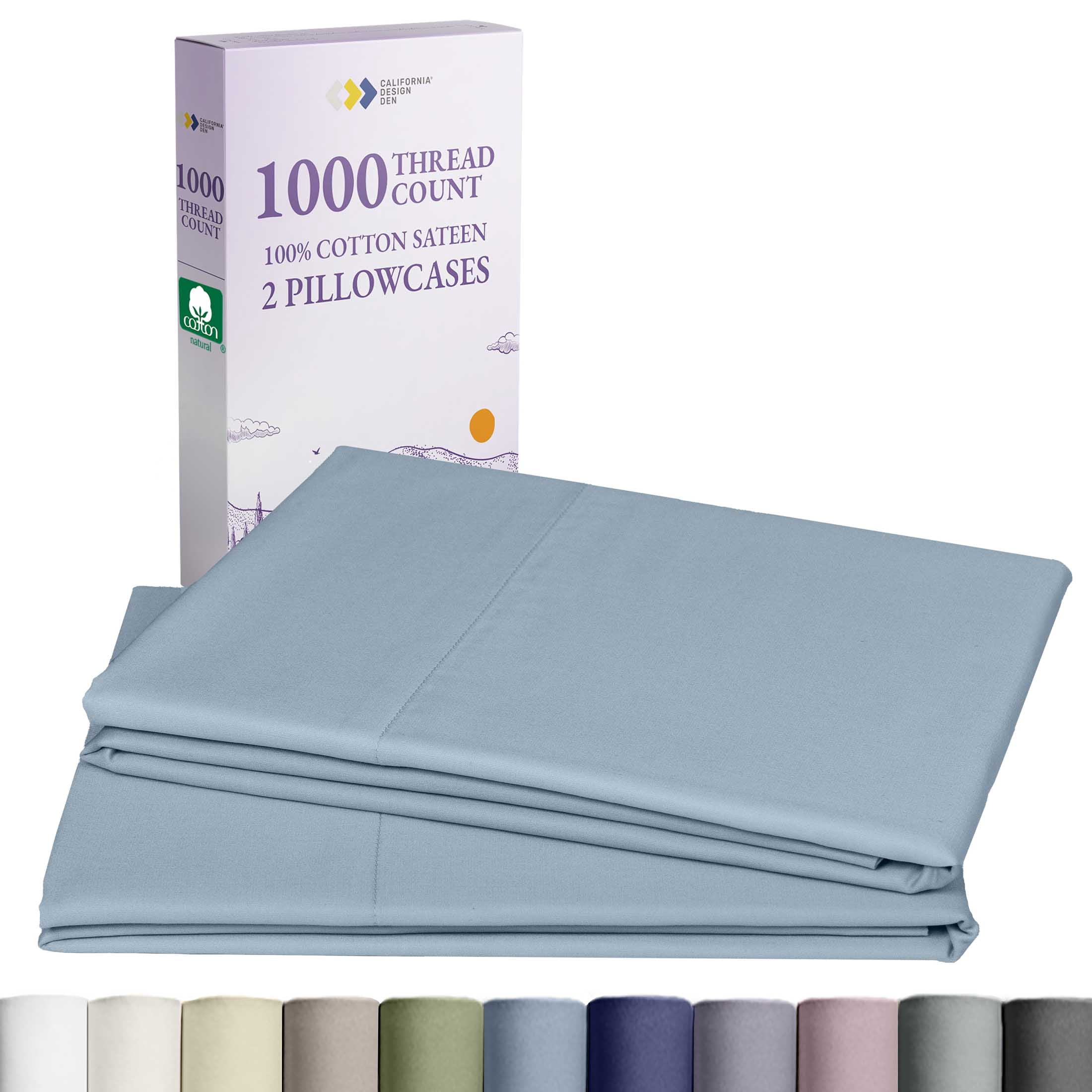 California Design Den 1000 Thread Count King Size Pillow Case, 100% ...