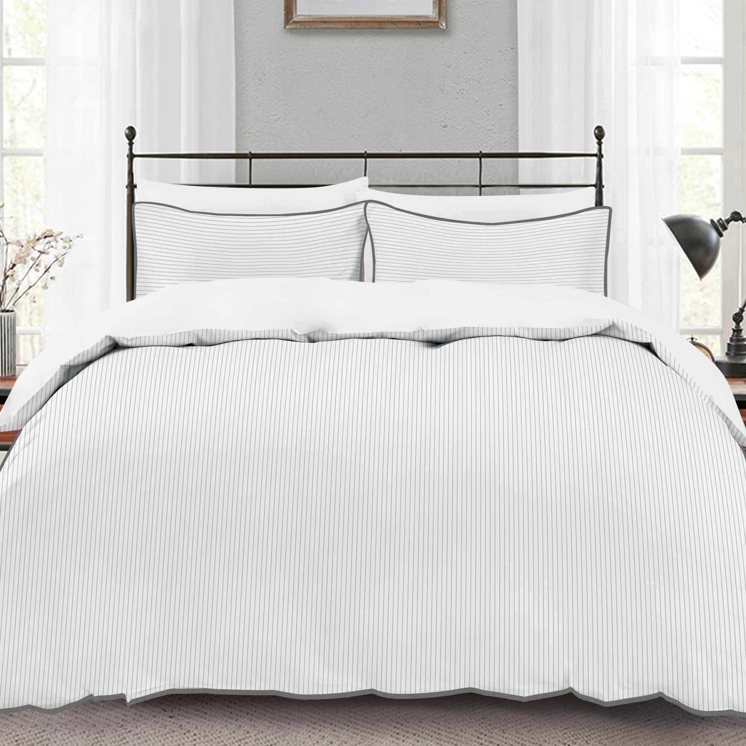 California Design Den 3-Piece King Size Duvet Cover Set, 400 Thread ...