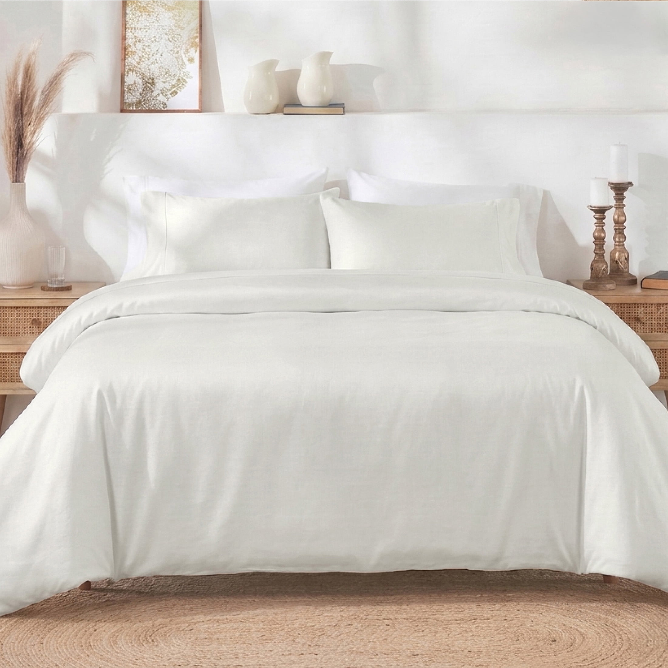 California Design Den King Duvet Cover Set, 3-Piece, 400TC, 100% Cotton ...
