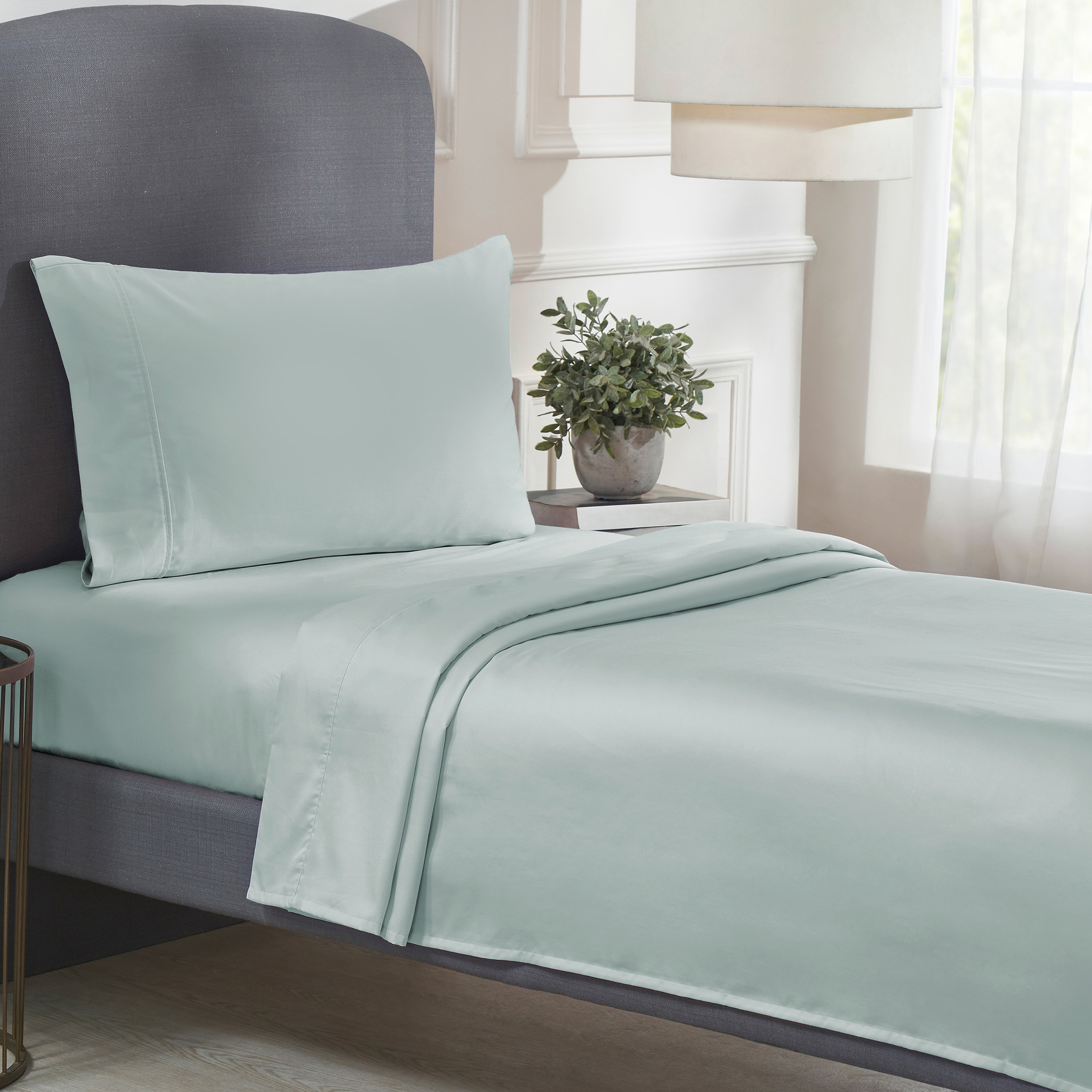 California Design Den 600 Thread Count 100 Cotton Sateen Weave Sheet California Design Den 600 Thread Count 100 Cotton Sateen Weave Sheet