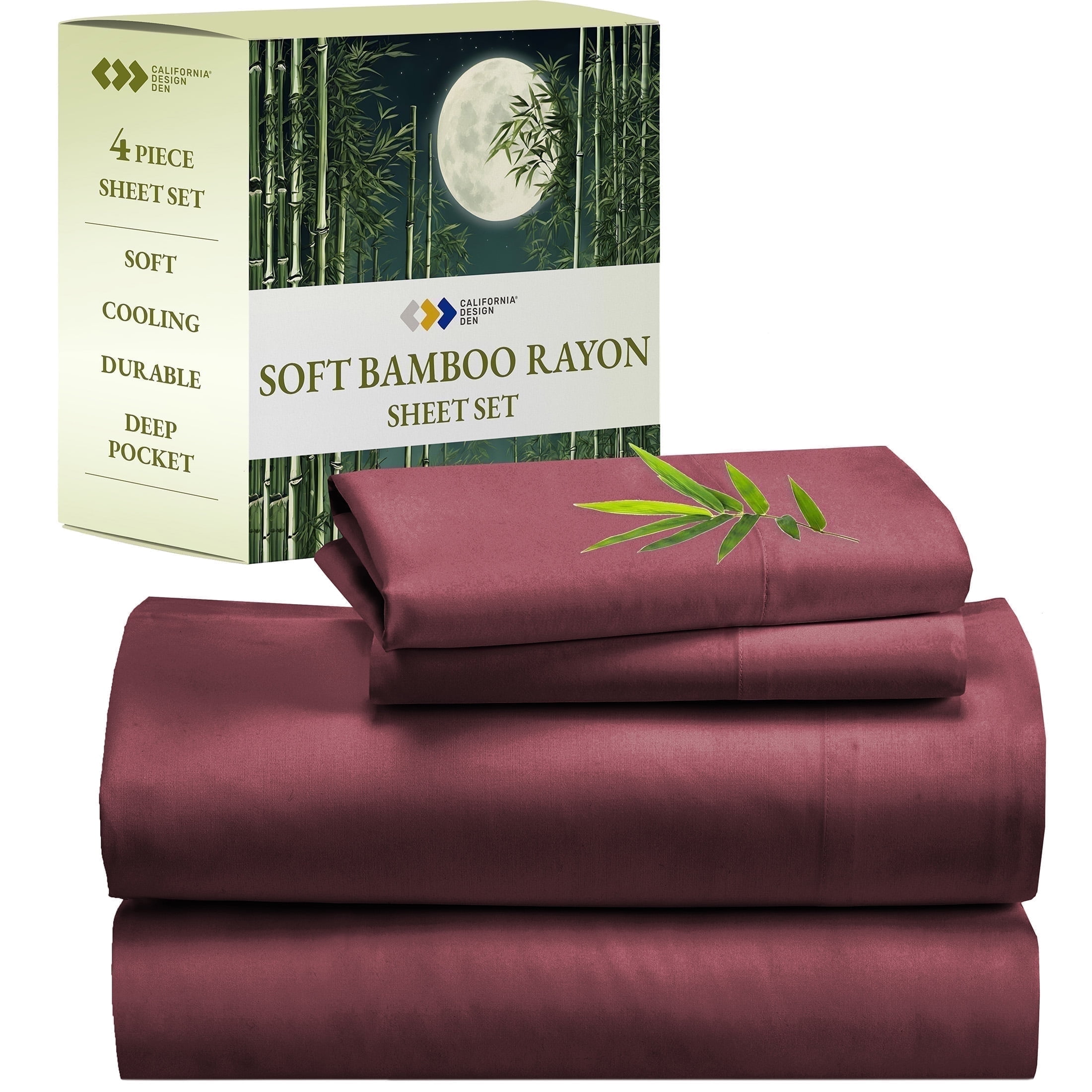 California Design Den Cal King Sheets - Soft Rayon from Bamboo Sheets ...