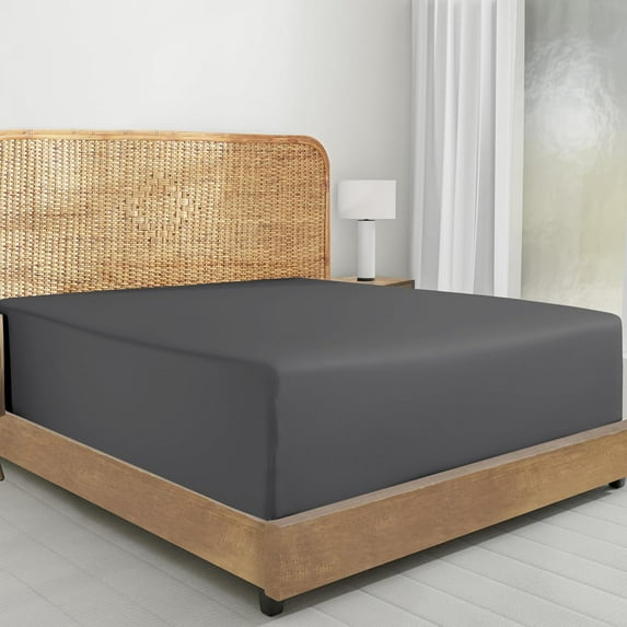 California Design Den California King Fitted Sheet Only, 100% Organic ...