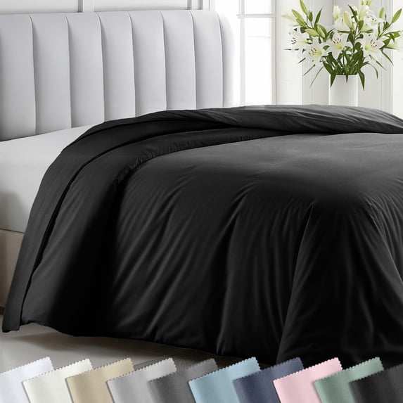 California Design Den, Duvet Cover, Full/Queen, 400 Thread Count Black ...