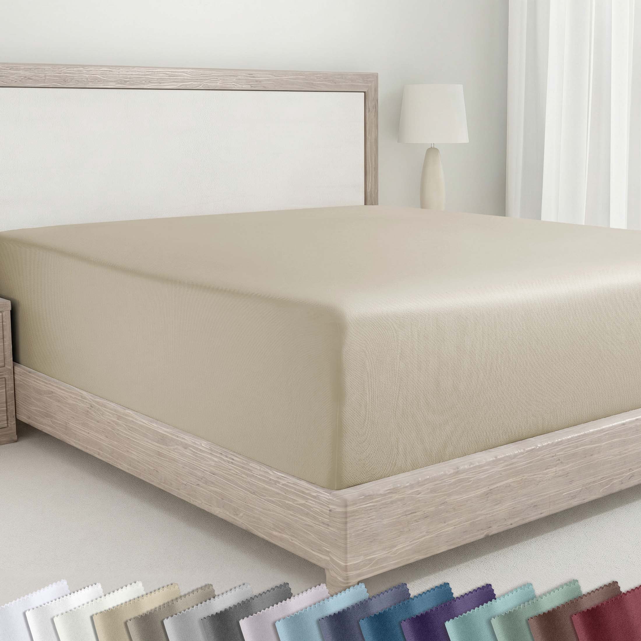 California Design Den Full Size Fitted Sheet Only, 1 Pc - 400 Thread ...