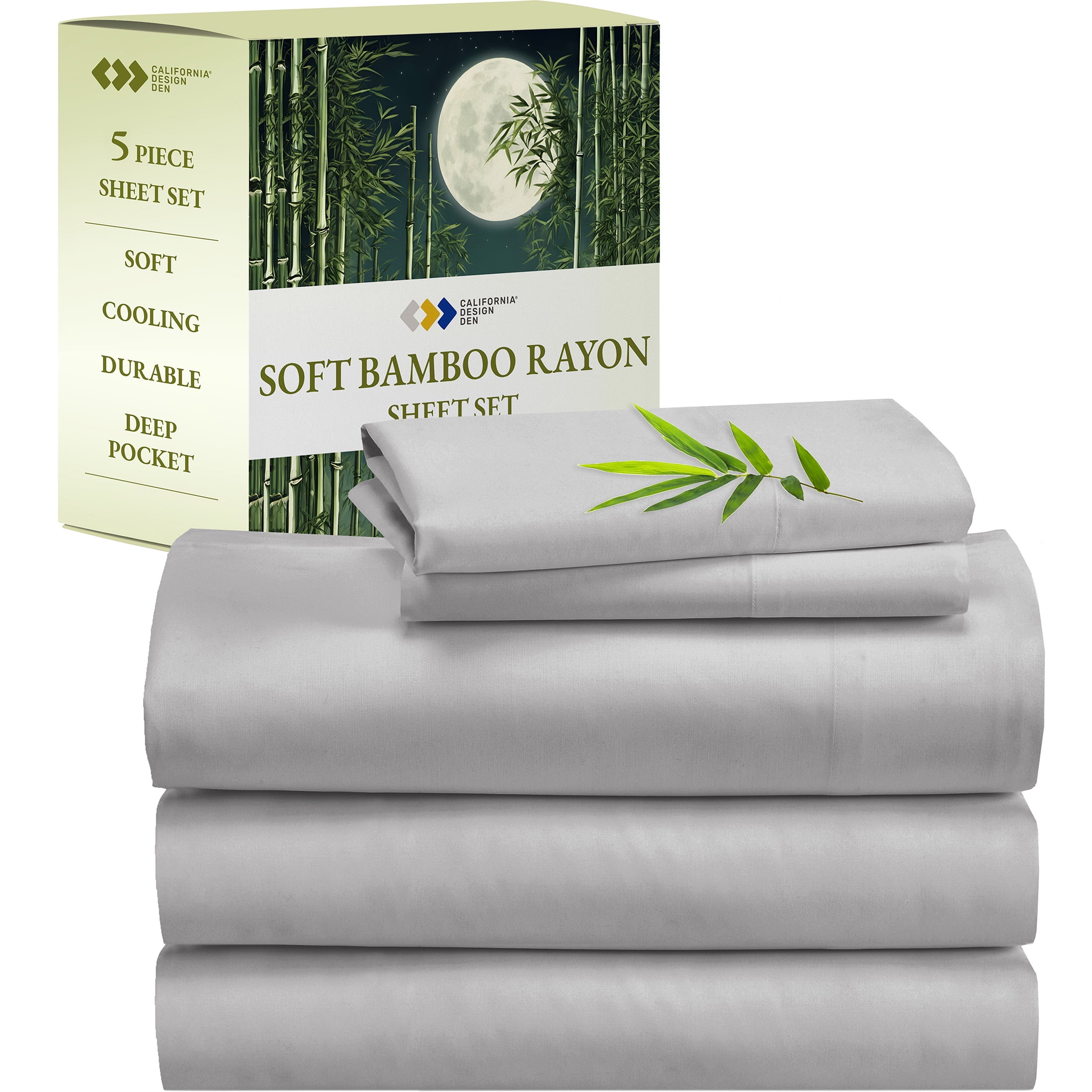 California Design Den King Split Sheets For Adjustable Bed - Super Soft ...